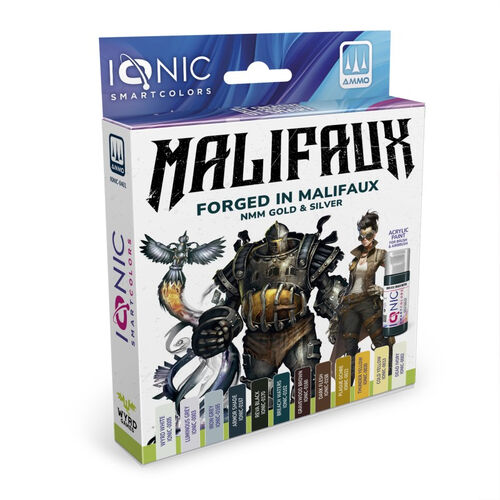 NEW! AMMO of Mig Jimenez IONIC-0461 Set Malifaux Forged in Malifaux NMM Gold