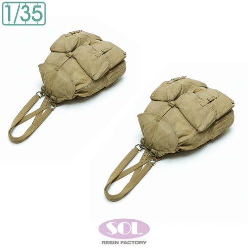 NEW! SOLMODEL MM1062 Sd.Kfz.250/3 - German WWII Rucksack Set (5 pcs / 3D-Printed)