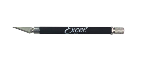 Excel Hobby Tools 16020 K18 Black Grip Knife Non-Roll With Safety Cap