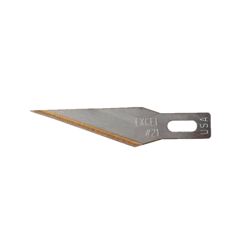 NEW! Excel Hobby Tools 20421 No.21 Titanium Nitride Coated Blade (5 pcs)