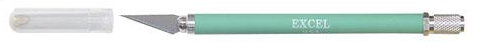 Excel Hobby Tools 16019 K18 Blue Grip Knife Non-Roll w/Safety Cap