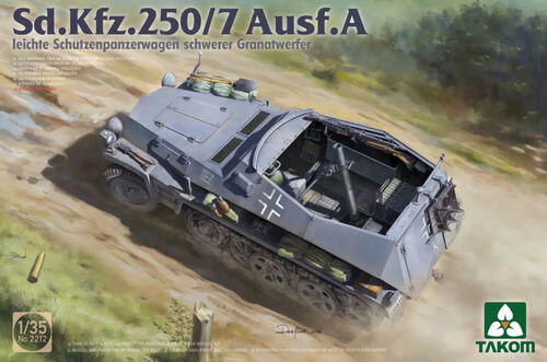 NEW! Takom 2212 Sd.Kfz.250/7 Ausf. A Leichter Schutzpanzerwagen Schwerer Granatwerfer