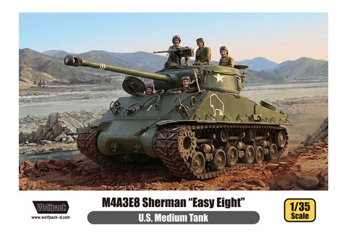 NEW! Wolfpack Design WP13001 M4A3E8 Sherman Easy Eight (Premium Edition Kit)