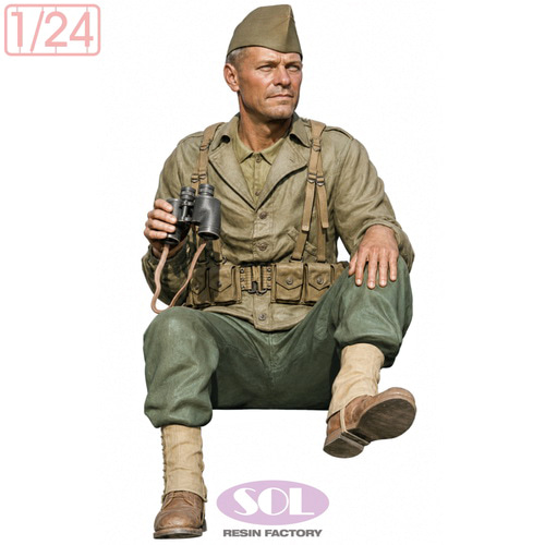 NEW! SOLMODEL MM1039 US WWII Army Vehicle Crewman (1 Figure / 3D-Printed)