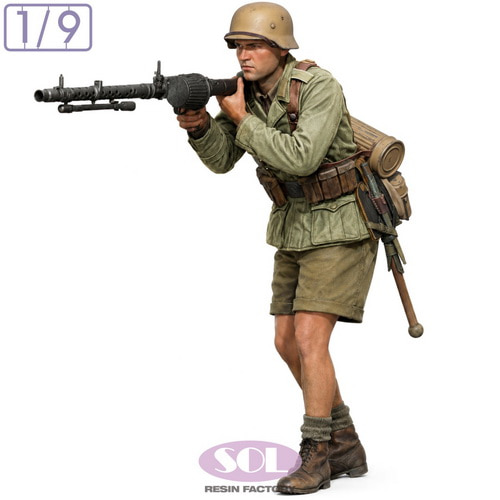 NEW! SOLMODEL MM1063 German WWII Sd.Kfz.250/3 - Gunner with MG34 (1 Figure / 3D-Printed)