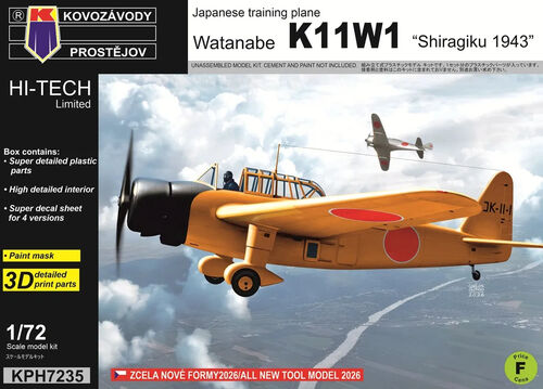 NEW! Kovozavody Prostejov KPH7235 Watanabe K11W1 - Shiragiku 1943 (Hi-Tech)