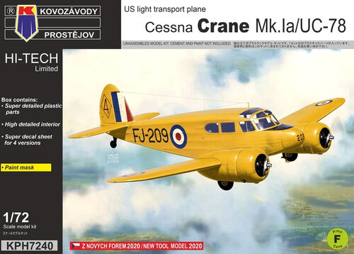 NEW! Kovozavody Prostejov KPH7240 Cessna Crane Mk.I / UC-78 (Hi-Tech)