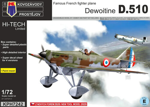 NEW! Kovozavody Prostejov KPH7242 Dewoitine D.510 (Hi-Tech)