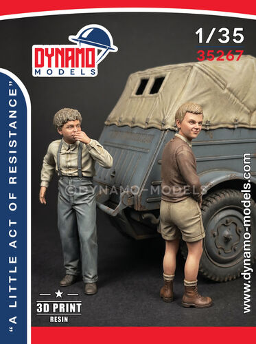 NEW! Dynamo-Models 35267 Civilian - A Little Act of Resistance (2 Figures / 3D-Printed)