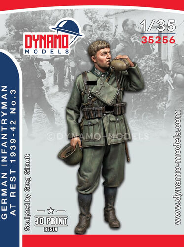 NEW! Dynamo-Models 35256 German Infantryman at Rest 1939-1942 No.3 (1 Figure / 3D-Printed)