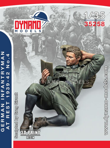 NEW! Dynamo-Models 35258 German Infantryman at Rest 1939-1942 No.4 (1 Figure / 3D-Printed