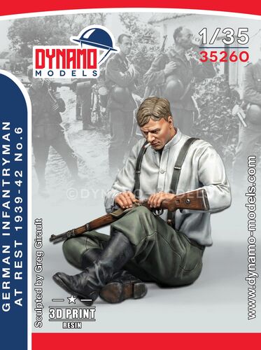 NEW! Dynamo-Models 35260 German Infantryman at Rest 1939-1942 No.6 (1 Figure / 3D-Printed