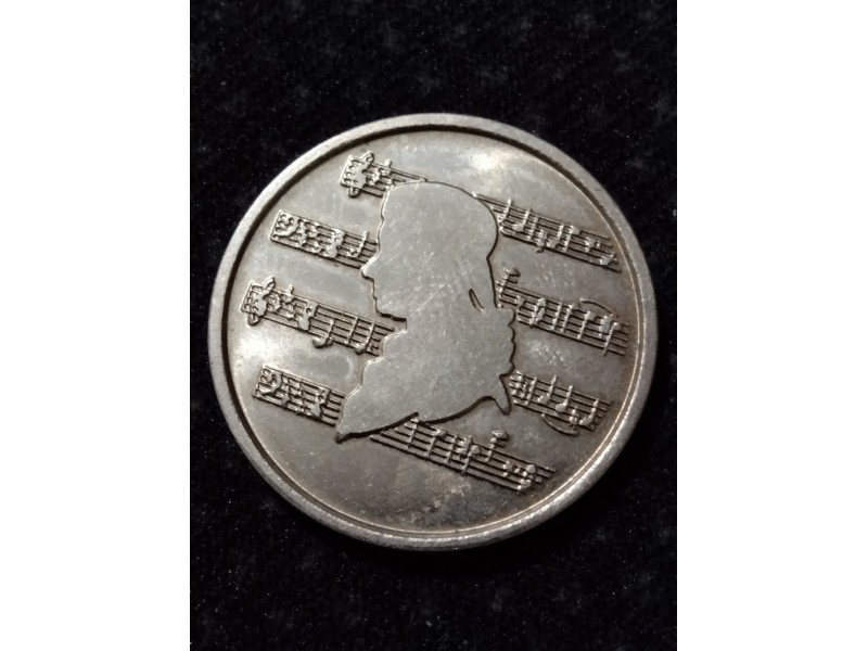 mocart 1791-1991 belgijski žeton