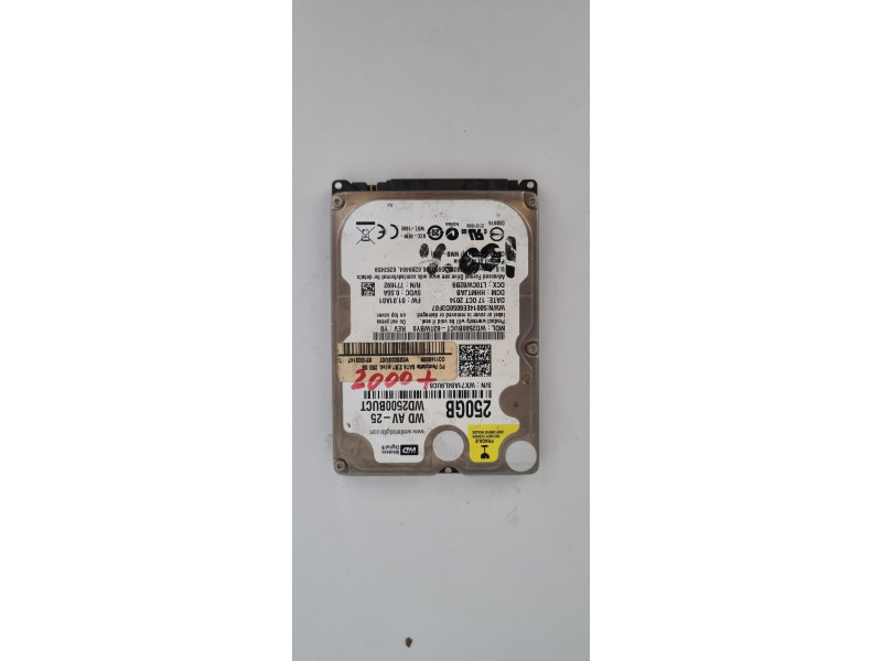 WD 250gb 100 od 100 2.5inca