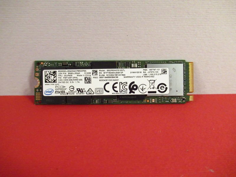 512GB M.2 NVM3 SSD Intel