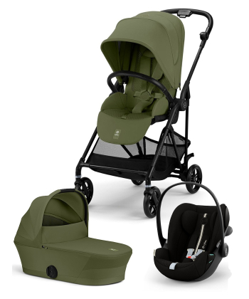 Cybex Melio Carbon kolica 3 u 1 sa Cloud G3 auto sedištem - Moss Green&Moon Black