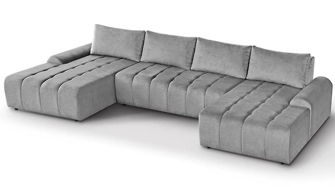 Costa U Vogue 14 ugaona garnitura sa ležajem 367x169x80 cm siva univerzalna