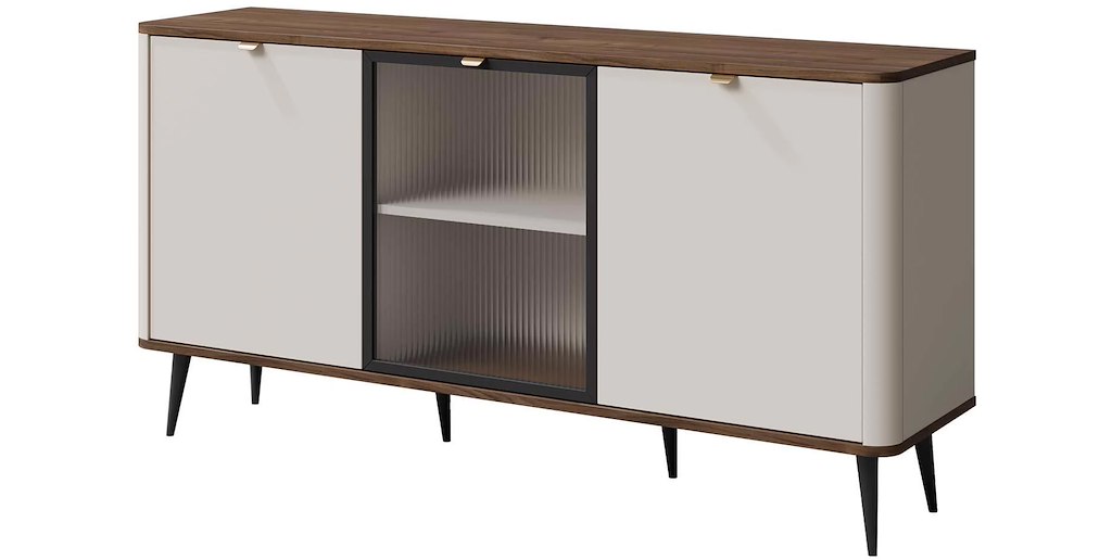 Marly komoda 160x40x82 cm bež/orah