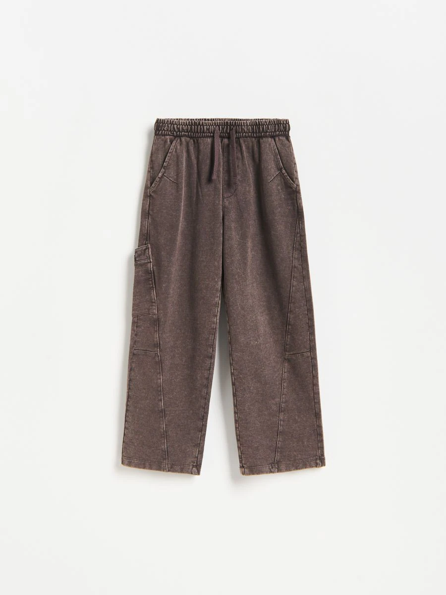 Wide leg pantalone sa efektom ispranosti