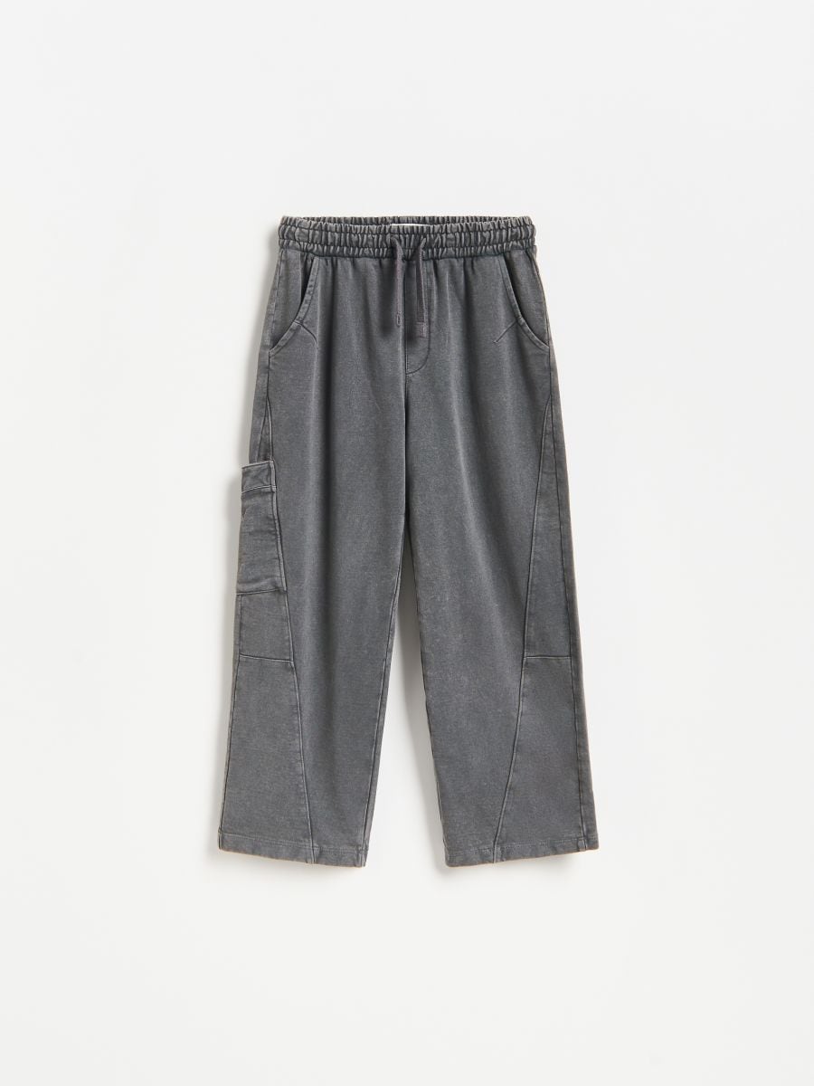 Wide leg pantalone sa efektom ispranosti
