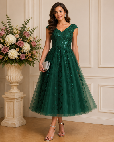 Midi zelena haljina 2780gr