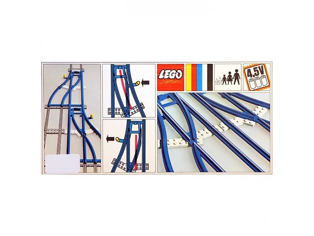 LEGO Train - 154 Switch Track - 1 Right and 1 Left
