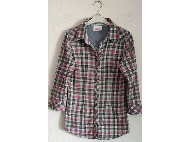 C&;A Karirana Bluza sa Srebrnim Nitima (XS/S)