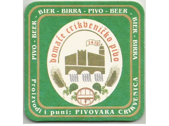 PIVOVARA CRIKVENICA podmetac za pivo
