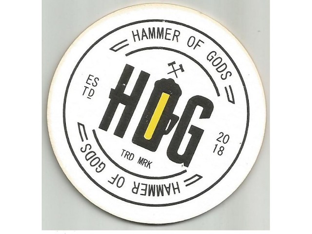 HOG Novi Sad podmetac za pivo