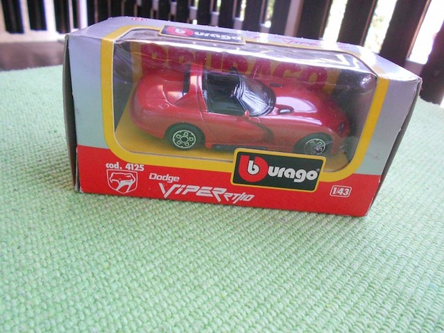 Dodge Viper - 1992. - Burago Italy - kao nov