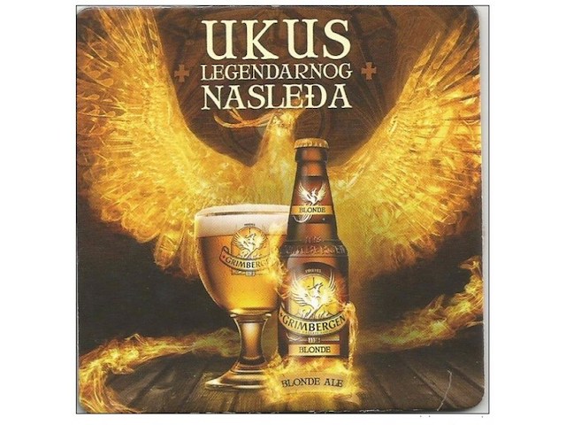 GRIMBERGEN BLONDE ALE podmetac za pivo