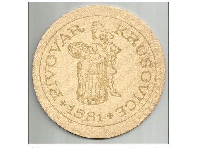 KRUSOVICE stari podmetac za pivo