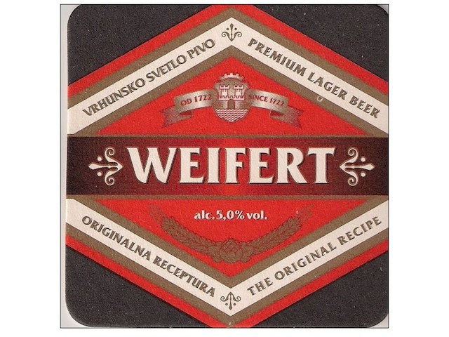 WEIFERT VAJFERT pivo podmetac