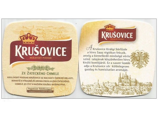KRUSOVICE podmetac za pivo iz Madjarske