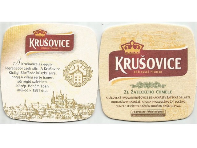 KRUSOVICE podmetac za pivo iz Madjarske