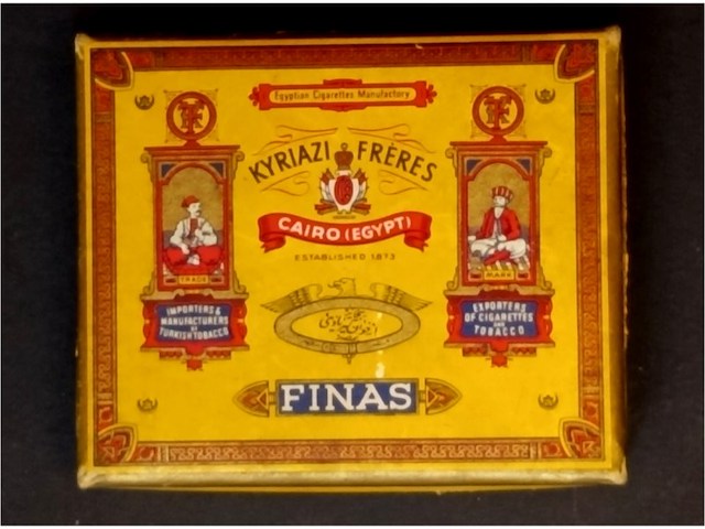 FINAS prazna kutija cigareta