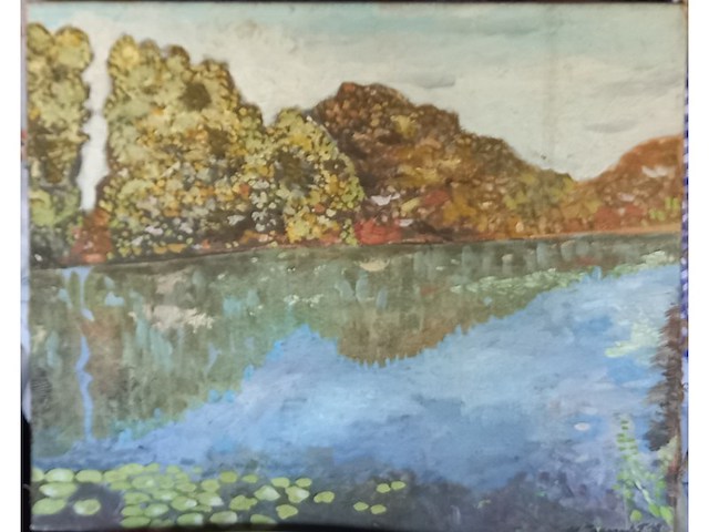 ILIJA IKA PANDUROVIĆ ULJE NA PLATNU   38x50cm