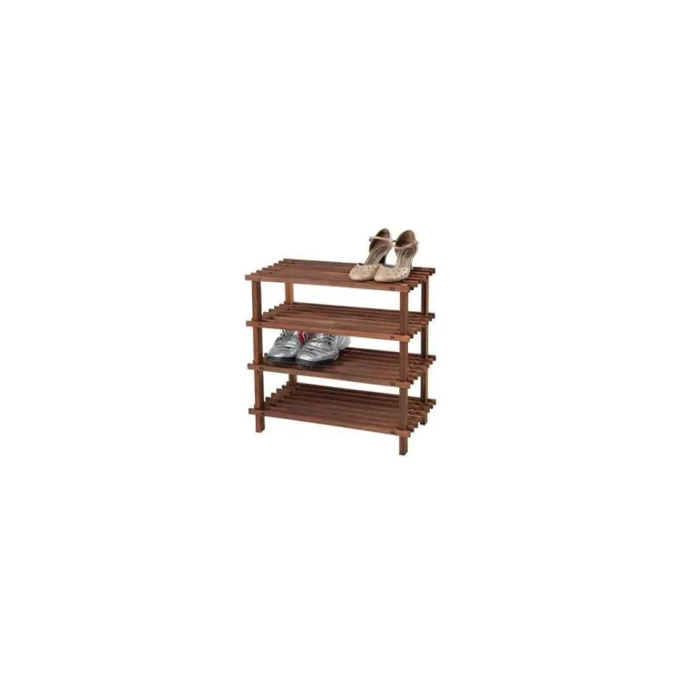 KESPER KSP69734 DRVENI CIPELARNIK SA 4 POLICE TAMNO DRVO 54X52X26CM