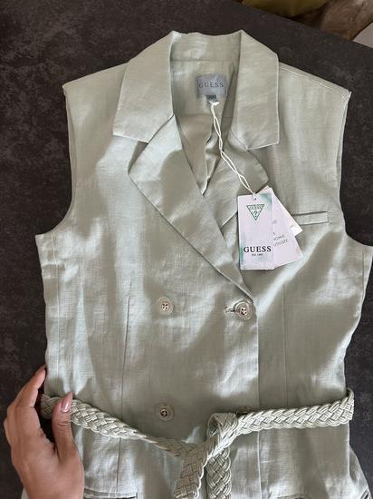 Guess mint lanena haljinica