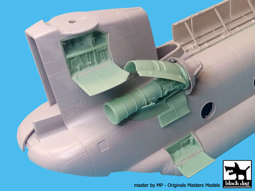 Black Dog A48051 CH -47 Chinook - Engine (for Italeri Kits)