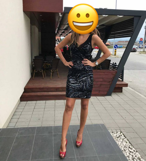 Balasevic haljina sa sljokicama
