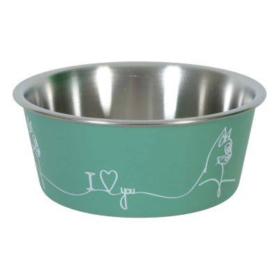 574370VER Zolux Love Inox Činija za Mačke Zelena 400ml