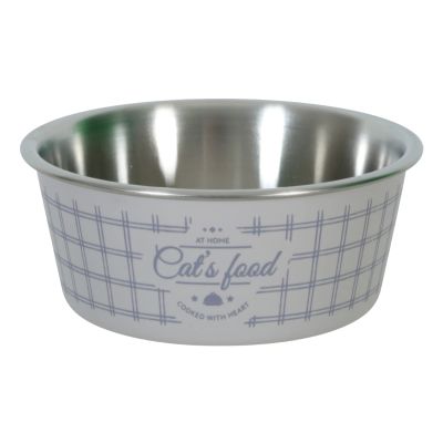 574371ROS Zolux Inox Činija za Hranu za Mačke Roze 400ml