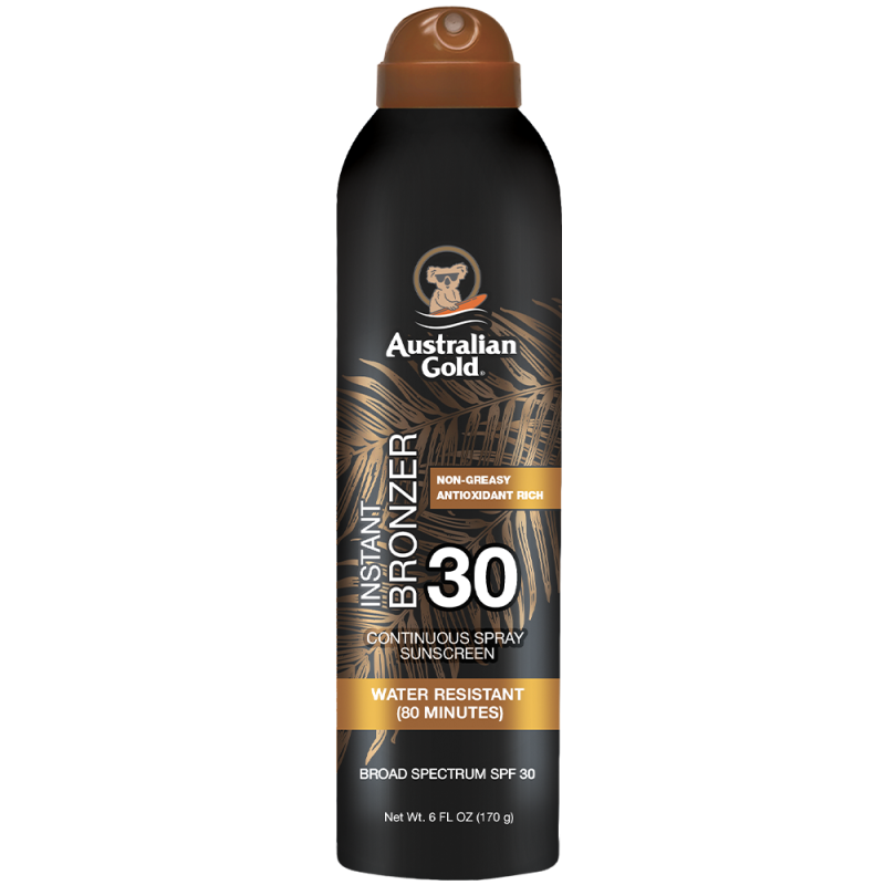 SPF 30 Continuous spray with bronzer