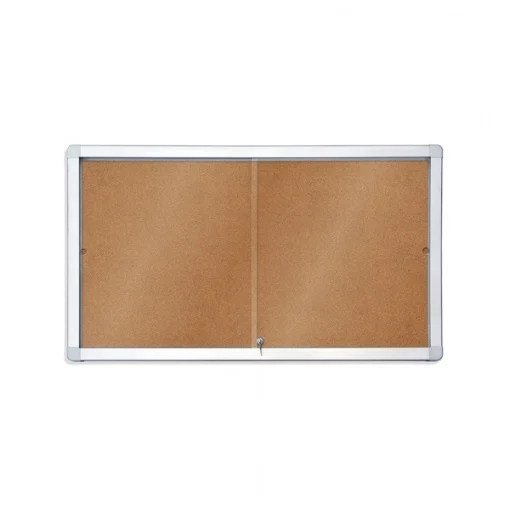 Tabla oglasna Rocada 8xA4, plutana, klizna vrata, 94 x 68