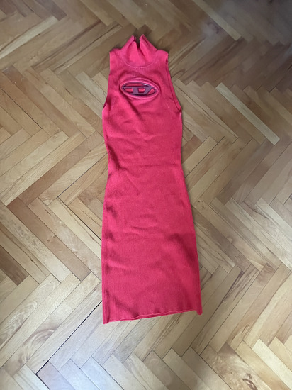 NOVO Diesel original crvena elasticna haljina S/M