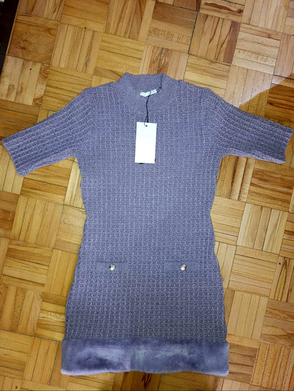 ZARA trikotazna lila haljina NOVO