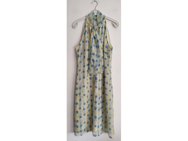 BENETTON elegantna haljina sa šal kragnom (M/38)