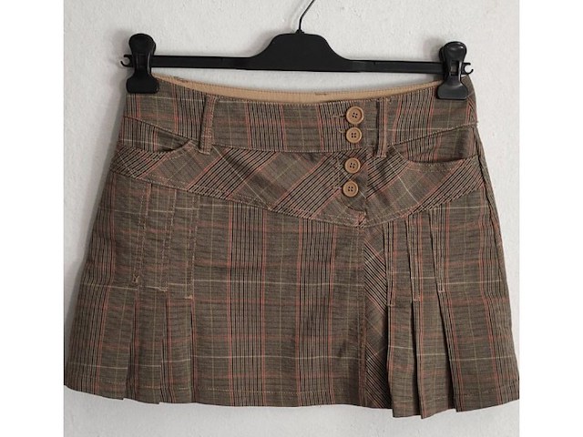 NEXT karirana mini suknja vel. 8 (S/M)