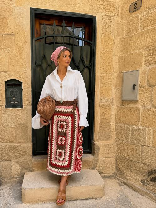 CROCHET COTTON SKIRT